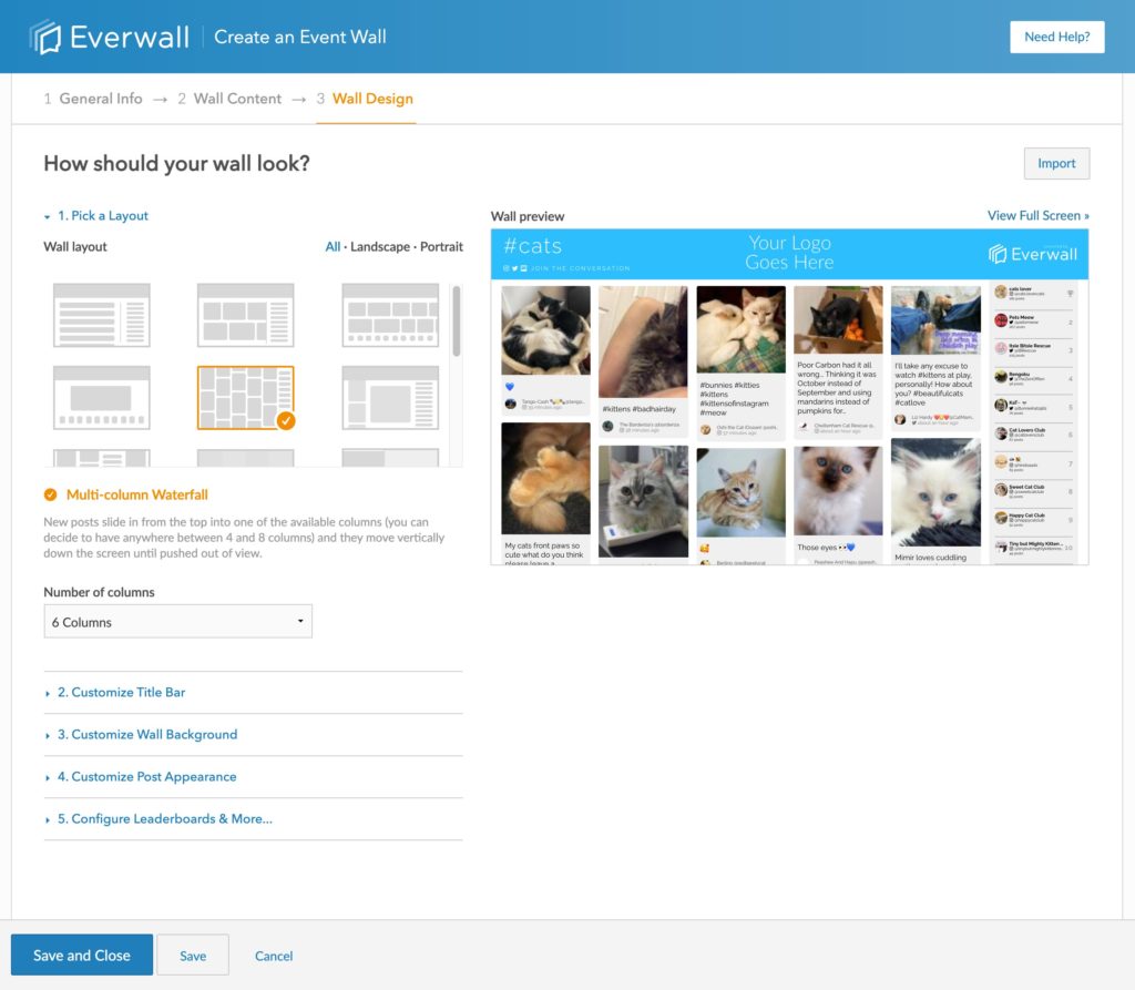 Display LinkedIn at Events — Everwall