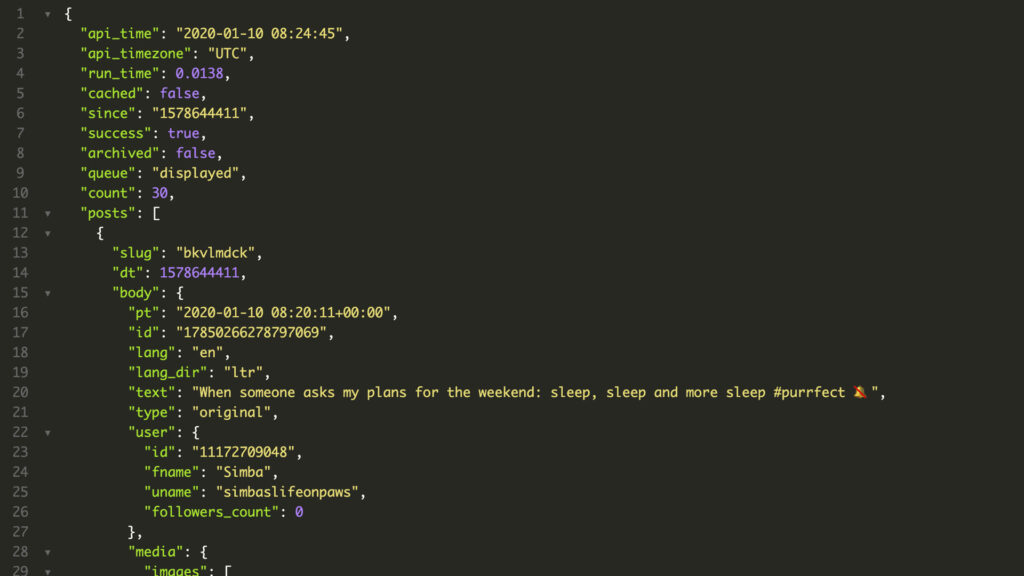 Social Media Hub for Websites