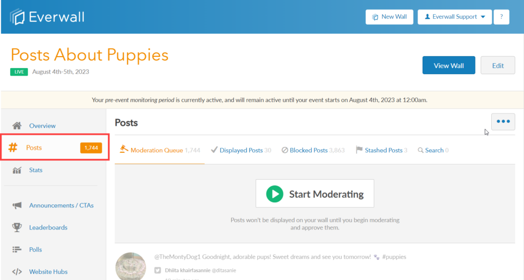 Tutorial: How to Enable or Disable Moderation — Everwall