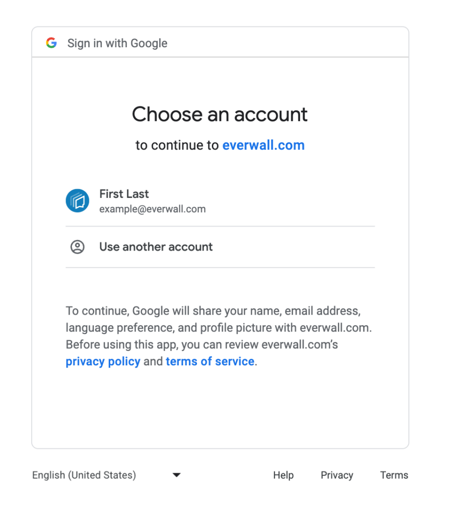 Tutorial: Logging into your Everwall Account with Google Login — Everwall