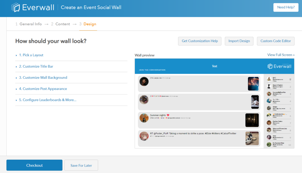 Tutorial: Social Wall Design Options — Everwall