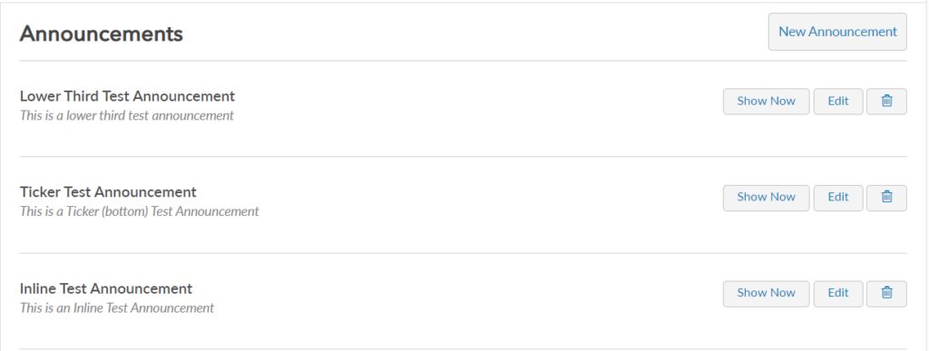 Tutorial: How to Delete an Announcement