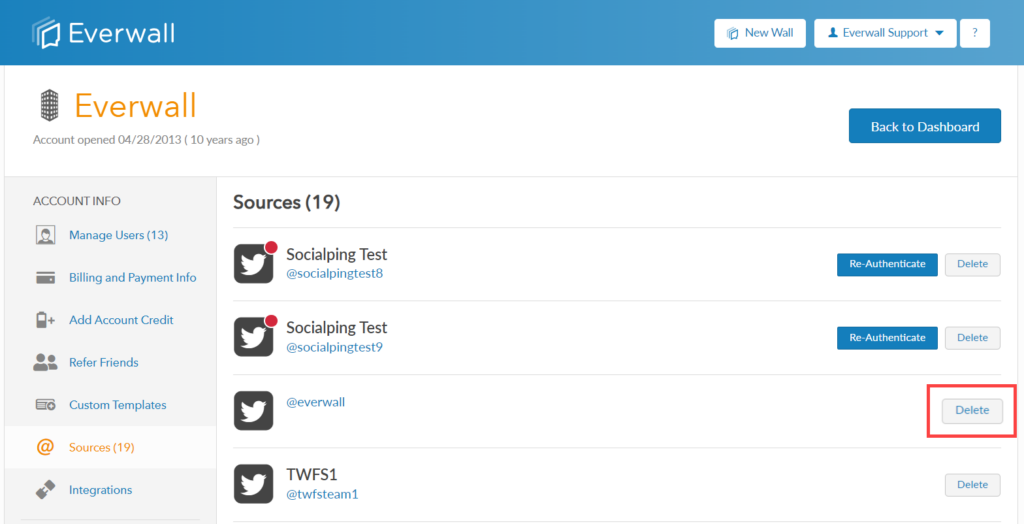Tutorial: How to Remove a Content Source From Your Everwall Account — Everwall