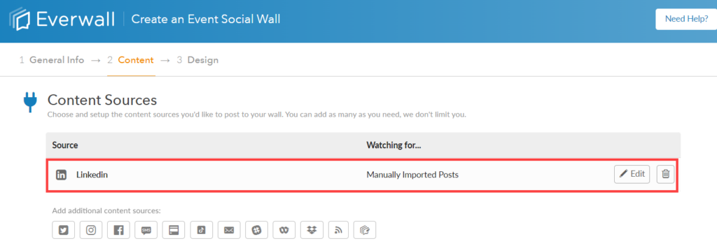 Tutorial: How To Add LinkedIn to Your Social Wall — Everwall