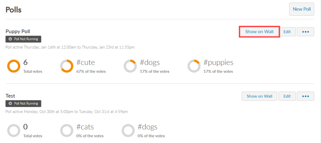 Tutorial: How to Show or Hide a Poll on your Social Wall — Everwall
